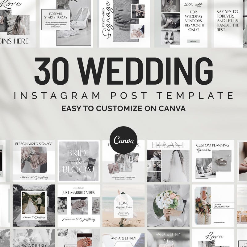 Instagram Wedding - Etsy