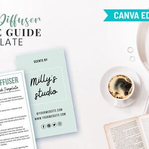 Car Diffuser Care Guide Editable Template, Printable Car Diffuser ...