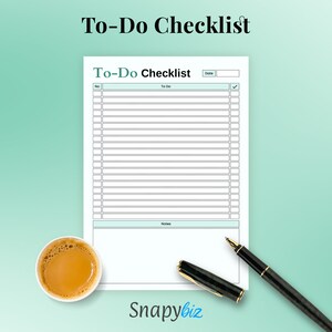 Editable to Do Checklist Printable Planner Pdf, Checklist Printable Pdf ...