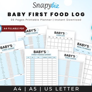 Baby Schedule Feeding Chart Printable Planner PDF Infant Nutrition Meal ...
