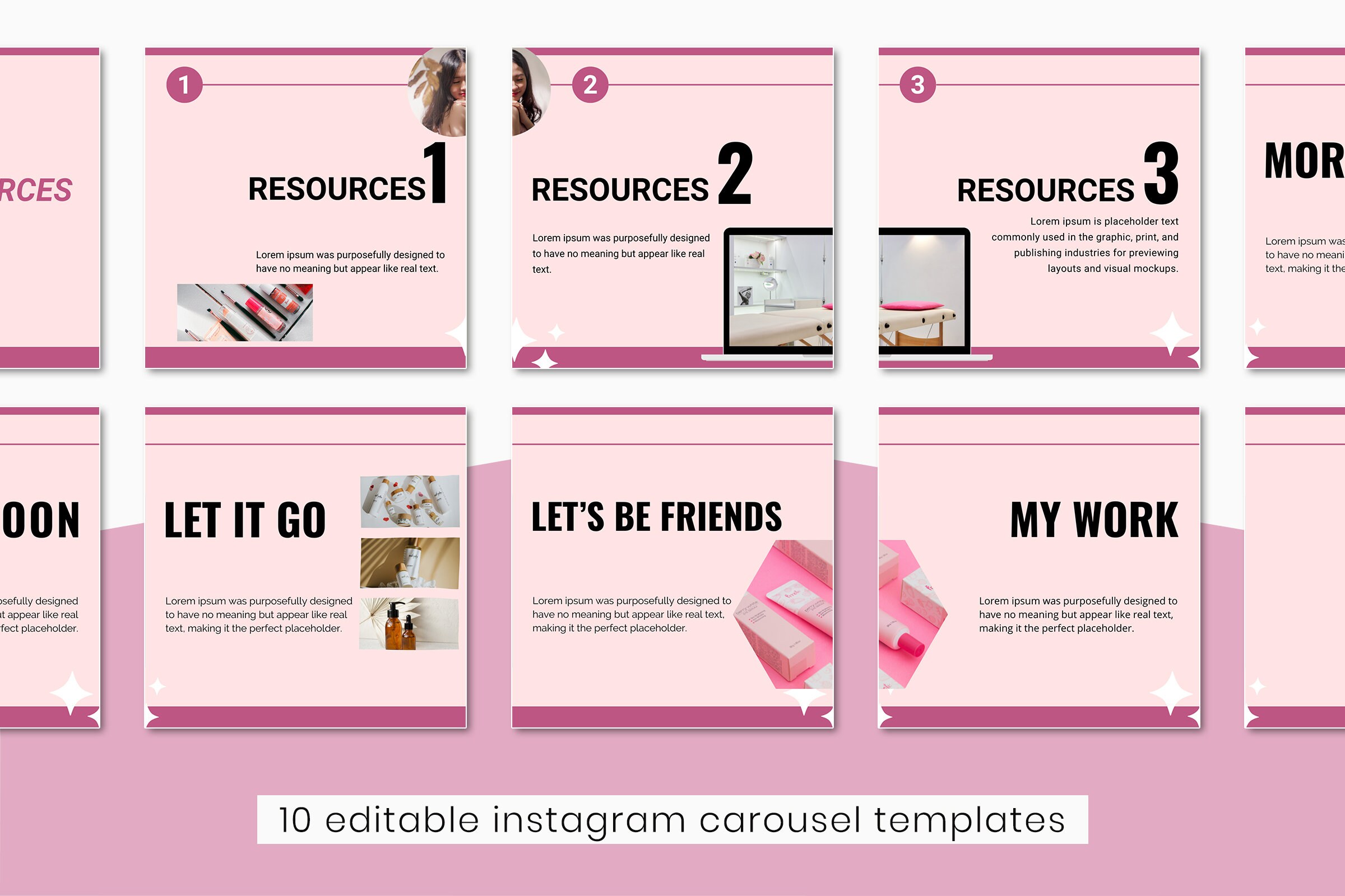 Beauty Instagram Carousel Template Canva Carousel Post - Etsy