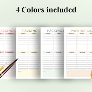 Editable Packing List Family Packing List Family Packing List for ...