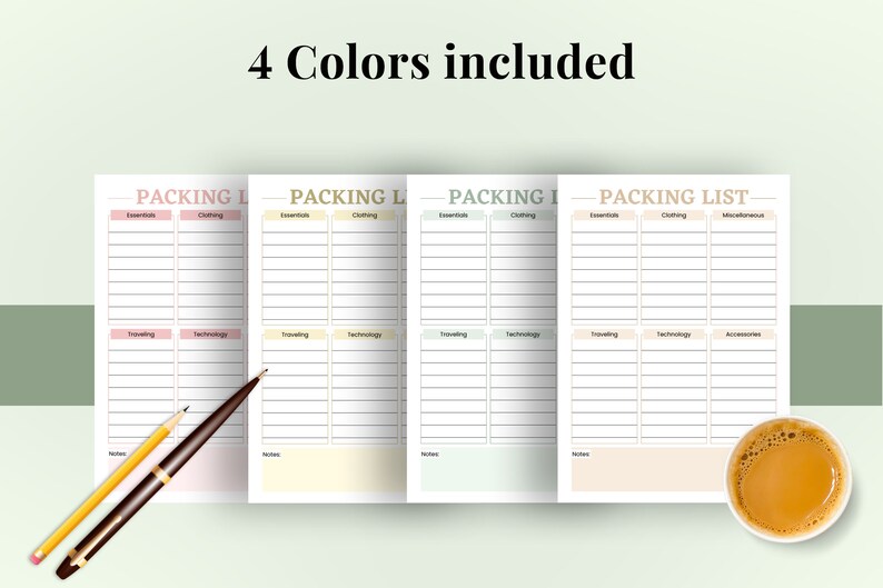 Editable Packing List Family Packing List Family Packing - Etsy