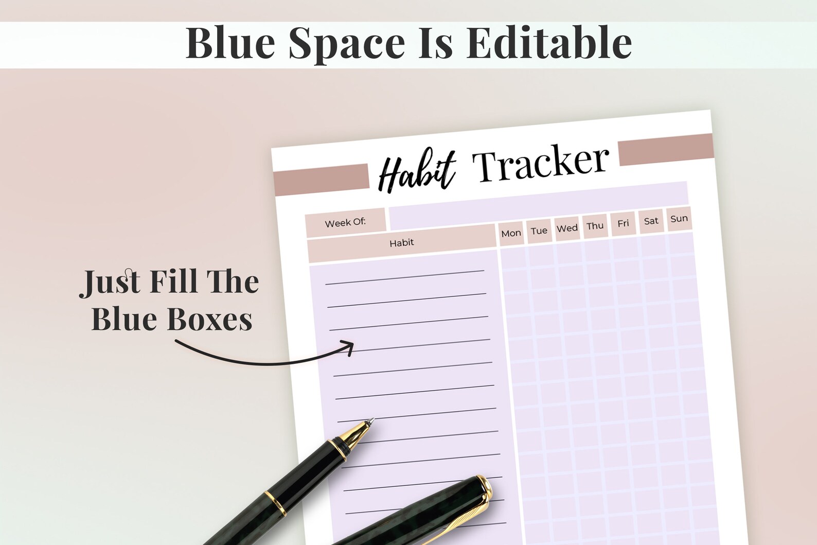 Happy Planner Habit Tracker Printable Ready to Use Habit Trackers ...