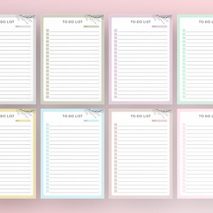 Fillable To-do List Printable Planner PDF Printable - Etsy