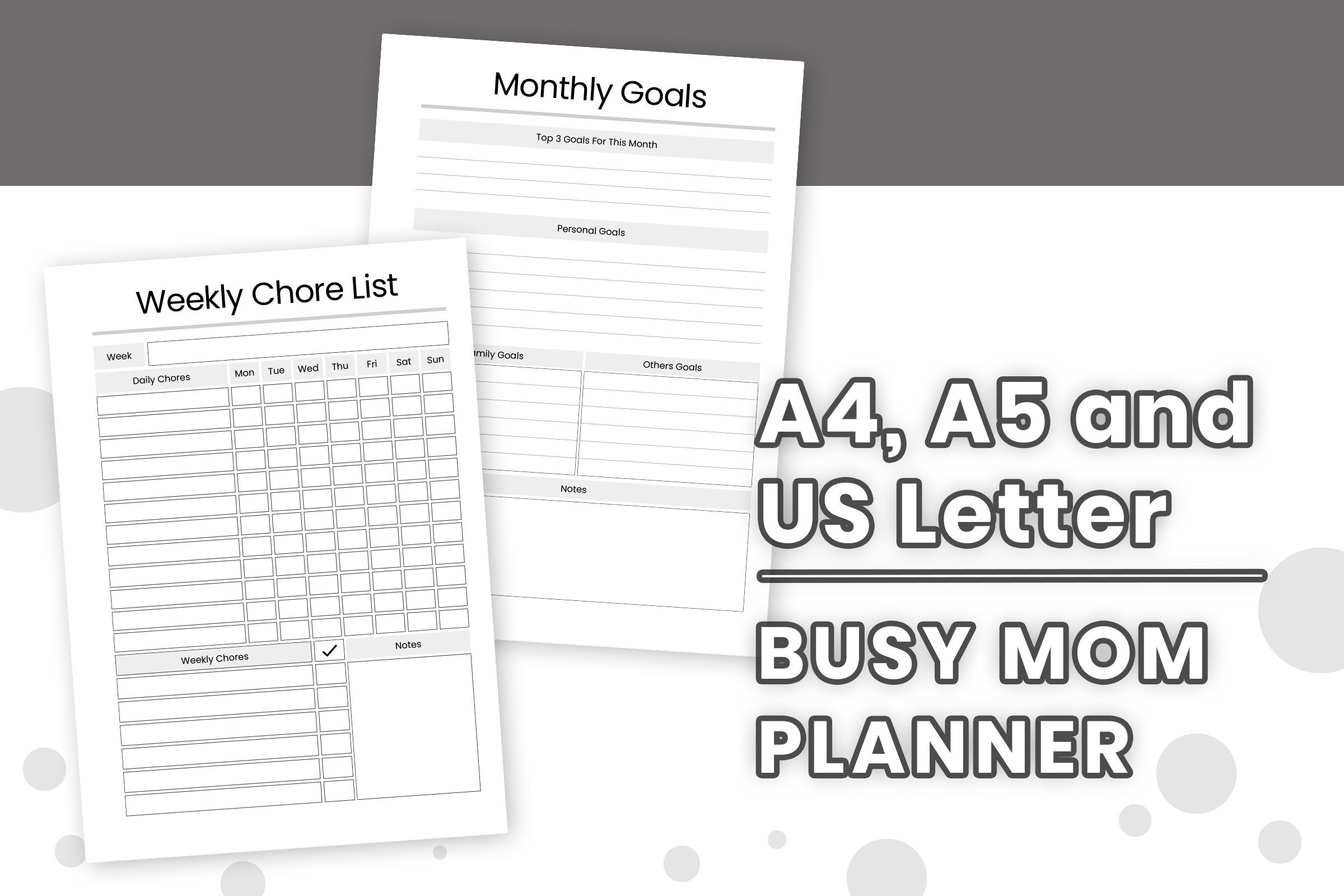 Best Mom Planner Planners For Moms That Work Best Planner Etsy