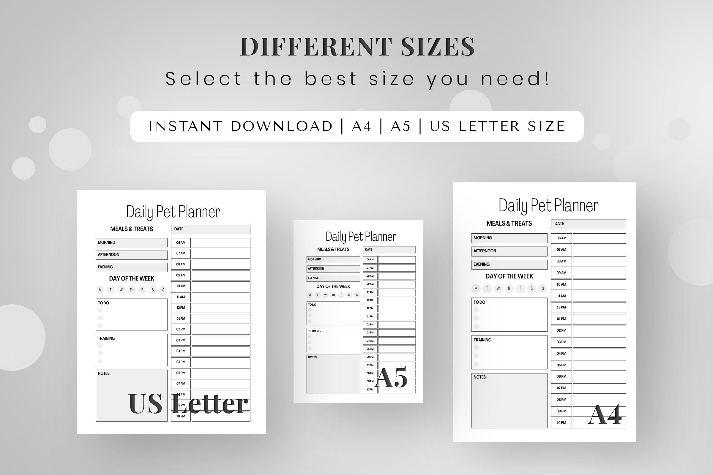 Printable Pet Planner Pet Binder Pet Care Planner Pet - Etsy