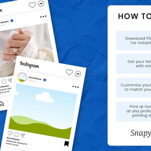 Instagram Frame Template, Canva Editable, Social Media, Photo Booth ...