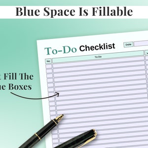 Editable to Do Checklist Printable Planner Pdf, Checklist Printable Pdf ...