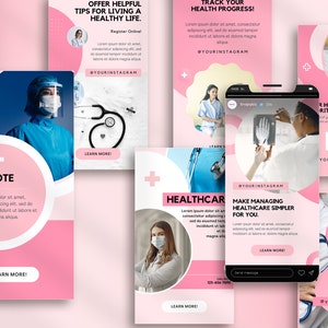 Healthcare Instagram Story Template, Medical Instagram Templates ...