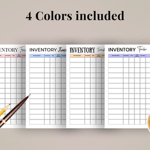 Editable Inventory Log Printable, Inventory Tracker, Product Inventory ...