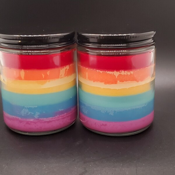 Rainbow Candles - Etsy