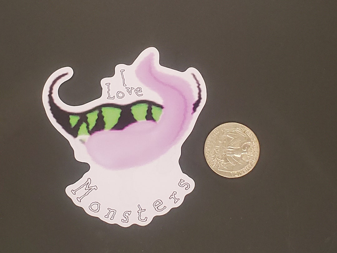 I Love Monsters Sticker - Etsy