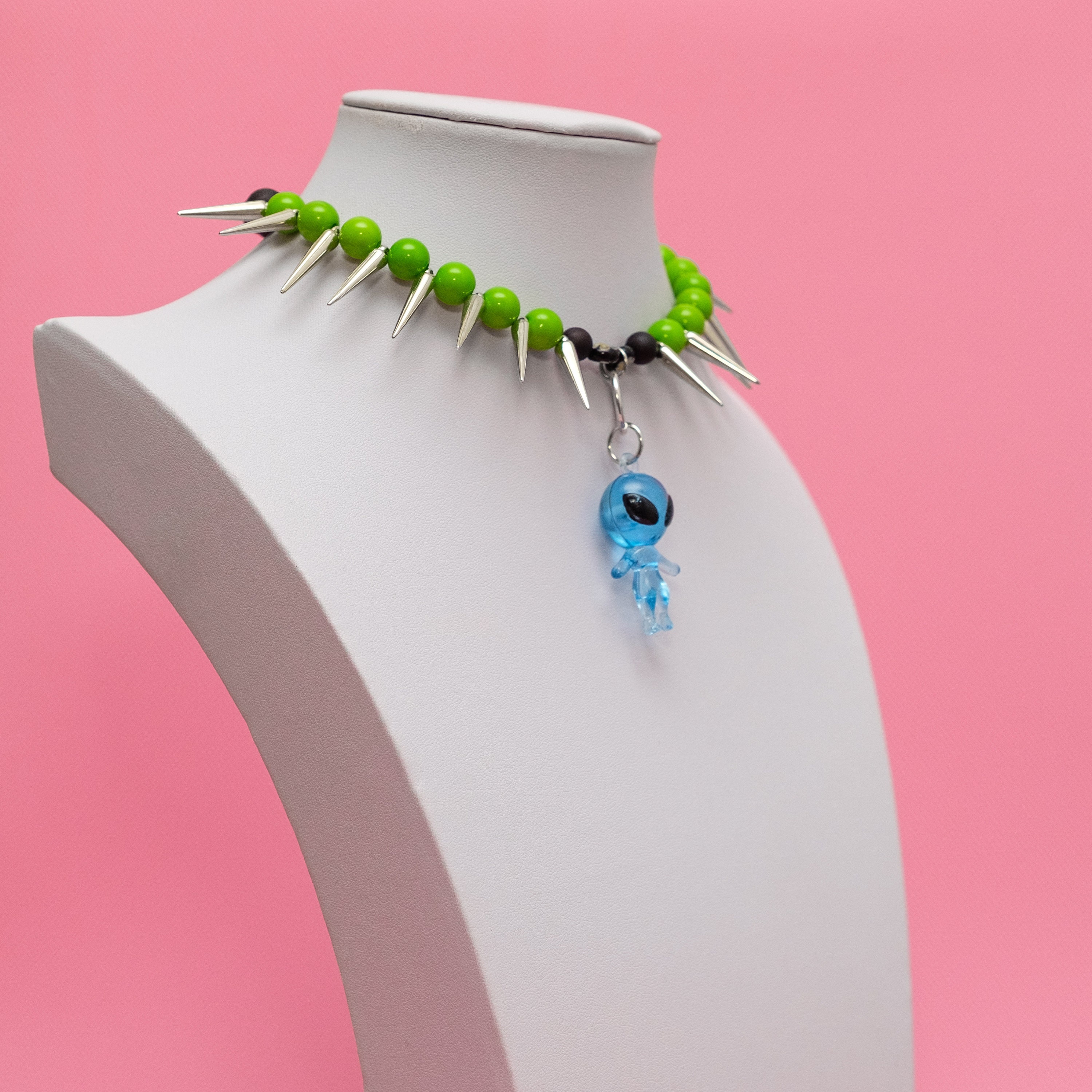 Alien Spike Choker Cyber Choker Spiked Choker Alien Choker - Etsy