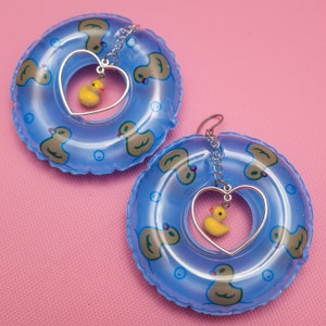 Inflatable Duck Earrings - Etsy