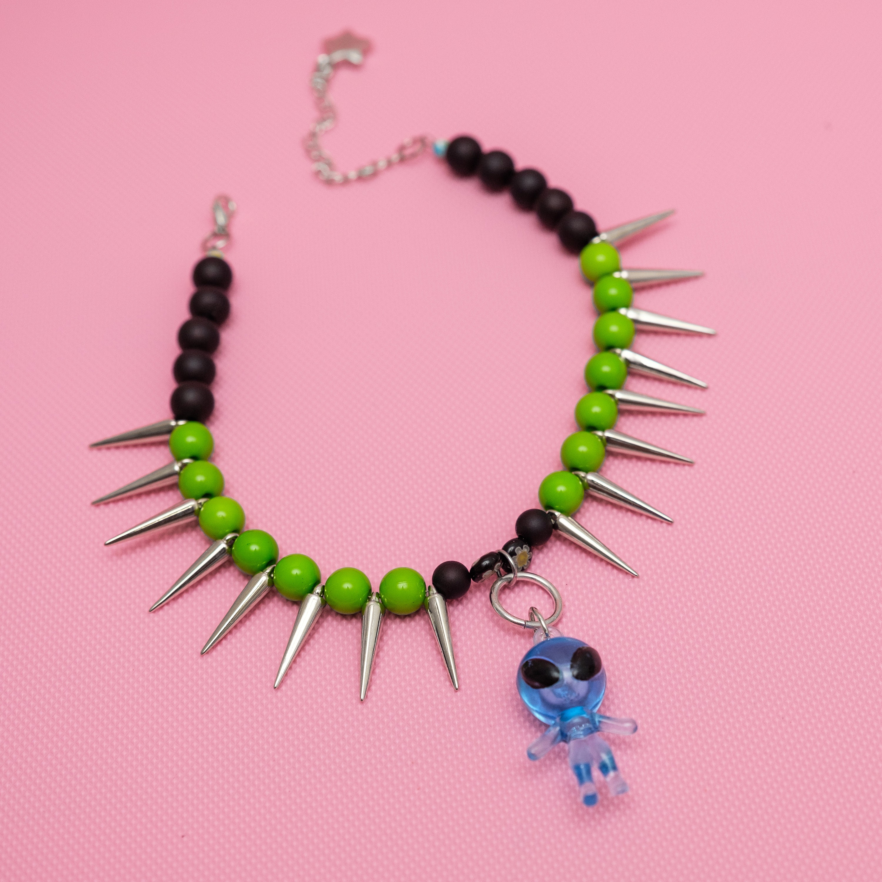 Alien Spike Choker Cyber Choker Spiked Choker Alien Choker - Etsy