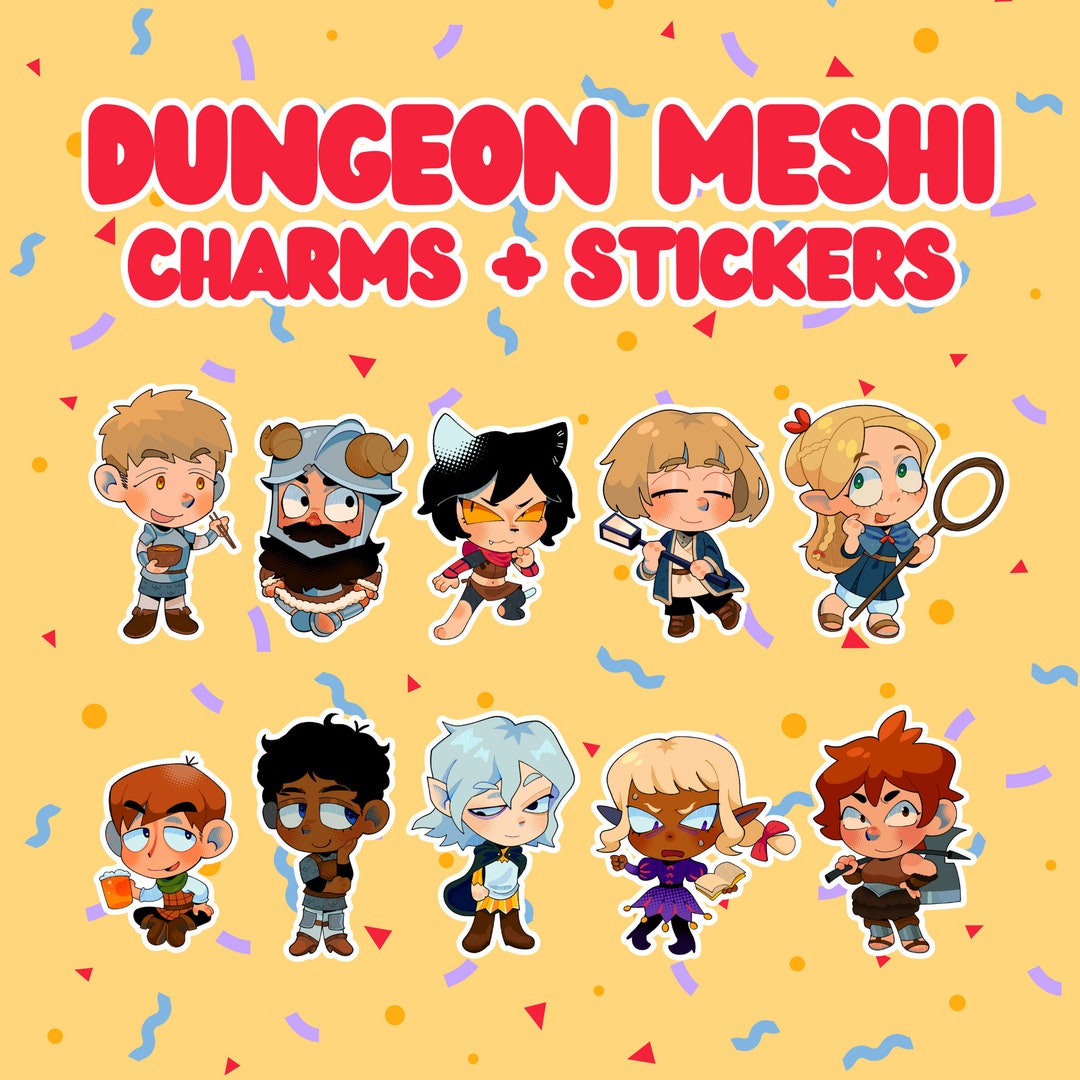 DUNGEON MESHI - Acrylic Charms + Stickers - Etsy
