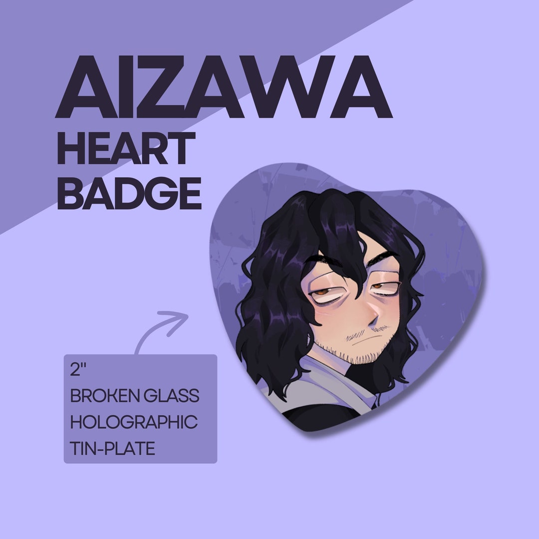 MY HERO ACADEMIA - Aizawa Heart Badge - Etsy UK
