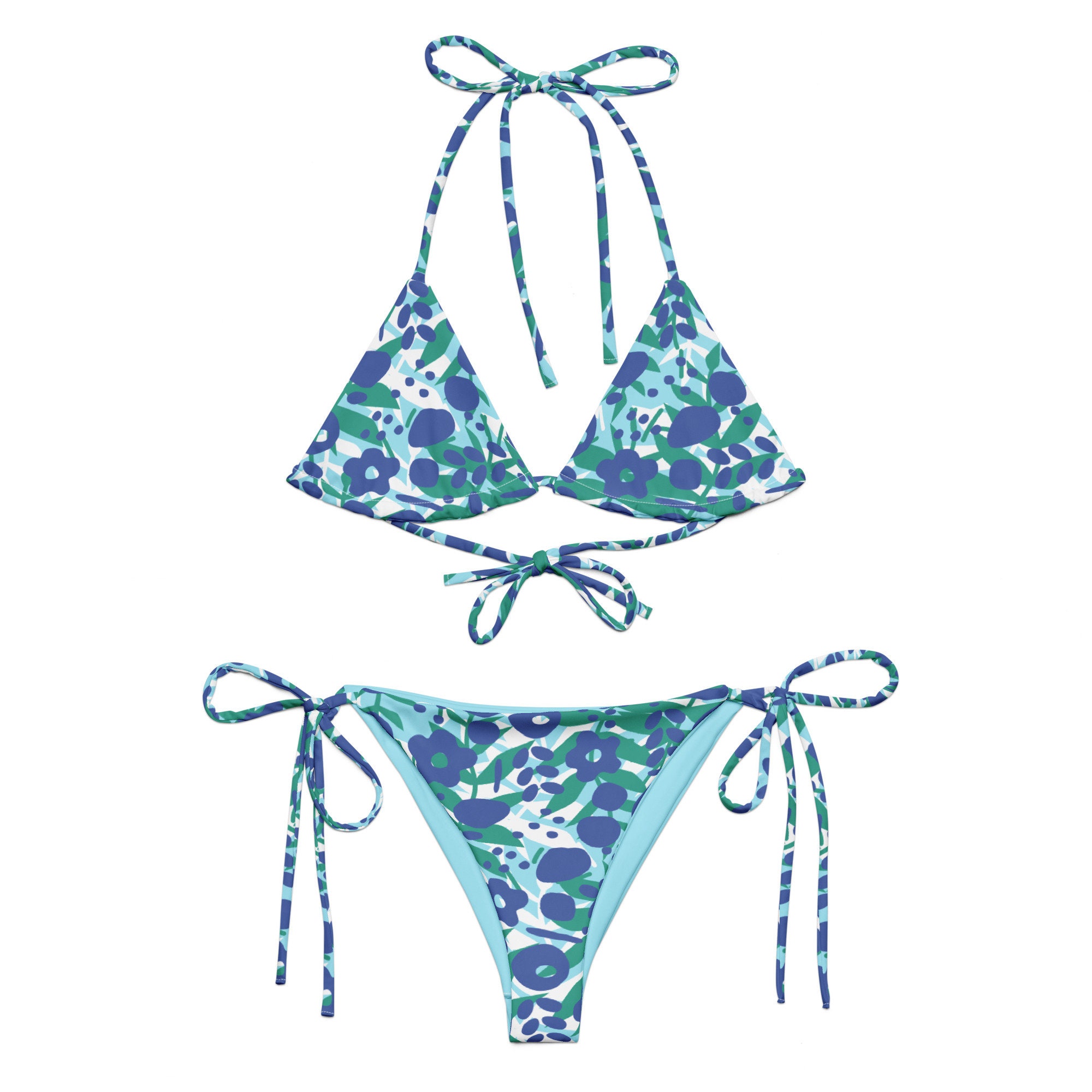Matching Couples Swimwear Tropical Blue, Matching Swimsuit His and Hers ...