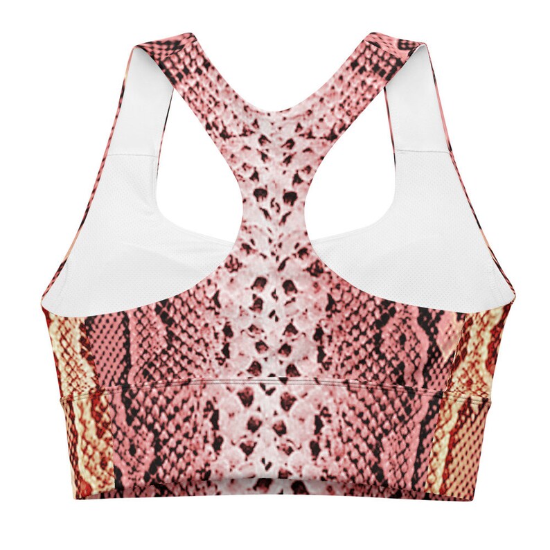 Snake Print Sports Bra Red Python - Etsy UK