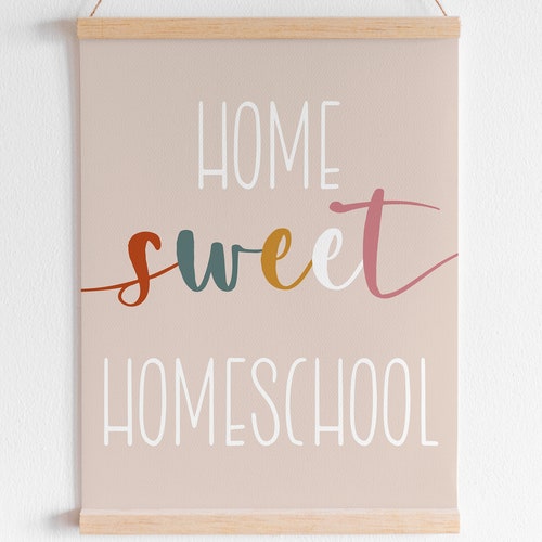 Boho Home School Printable Home Sweet Homeschool Print Kids - Etsy