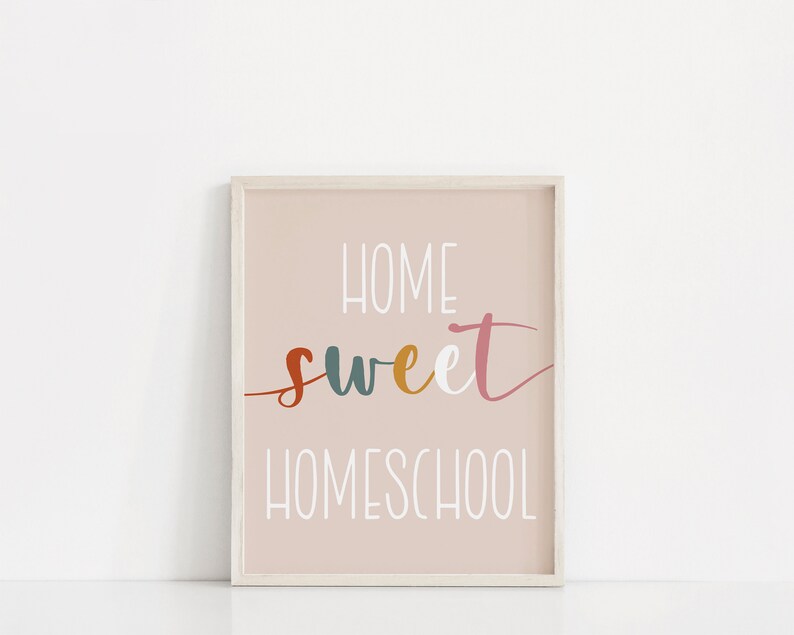 Boho Home School Printable Home Sweet Homeschool Print Kids - Etsy