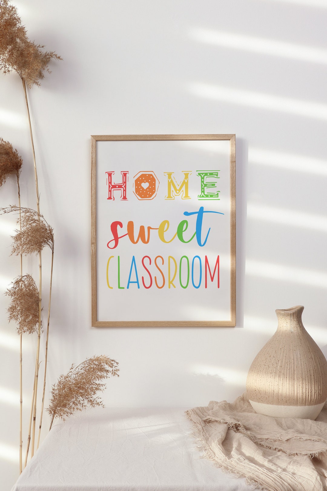 Home School Printable, Home Sweet Homeschool Print, Kids Room Printable ...