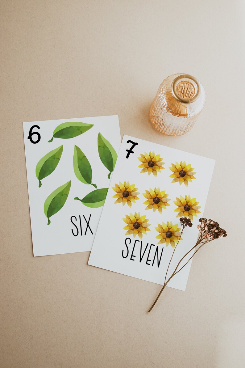 Bee Number Cards Honeybee Number Printable Home School - Etsy