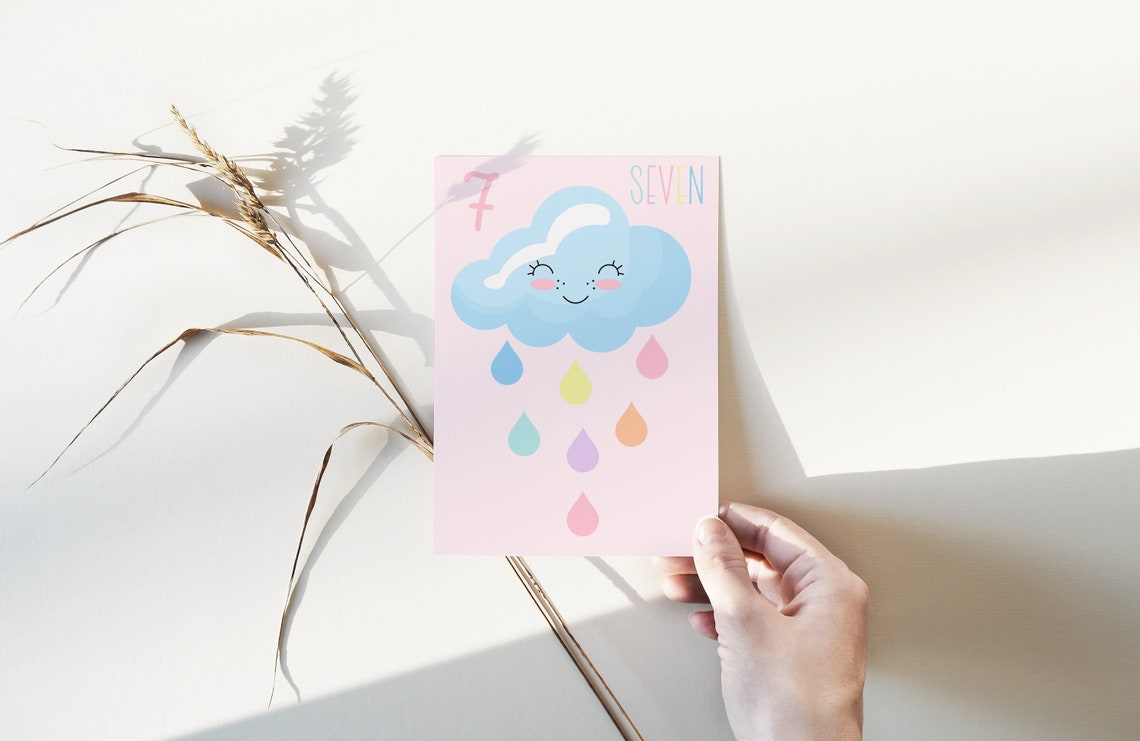 10 Pastel Number Flash Cards, Number Flashcards Printable, Home School ...