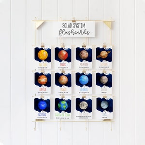 Planets Flash Cards, Solar System Printable Flashcards, Preschool ...