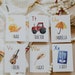 Alphabet Flashcards Set Fall Themed Alphabet Cards - Etsy Canada