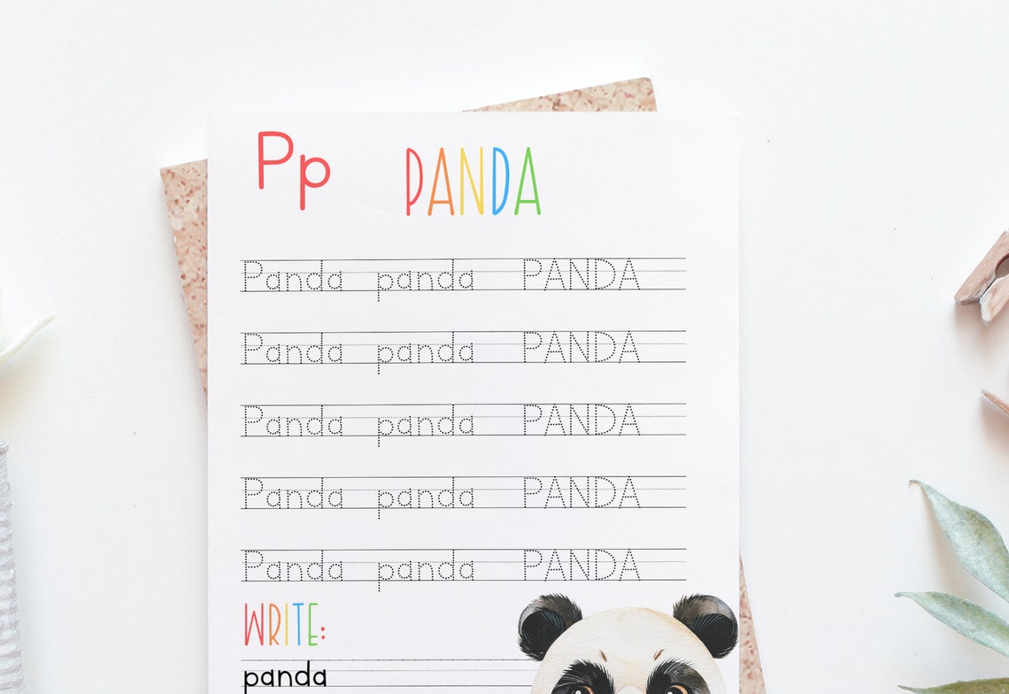 Advanced Trace Sheets 26 Home school Tracing Sheets Animals | Etsy