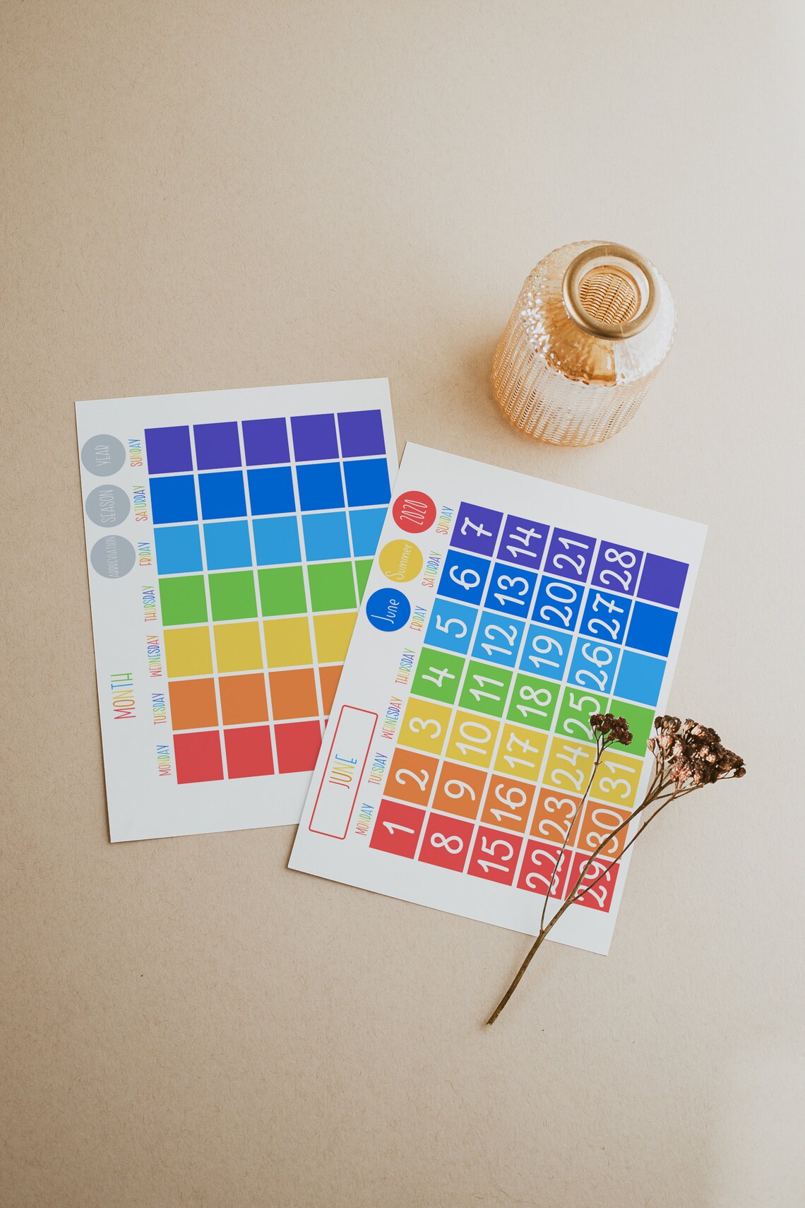 Perpetual Calendar, Homeschool Calendar, Preschool, Kindergarten ...