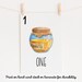 Bee Number Cards, Honeybee Number Printable, Home School Numbers ...