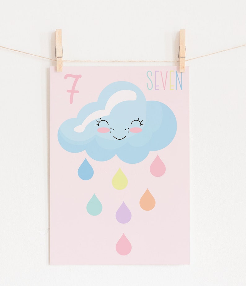 10 Pastel Number Flash Cards, Number Flashcards Printable, Home School ...