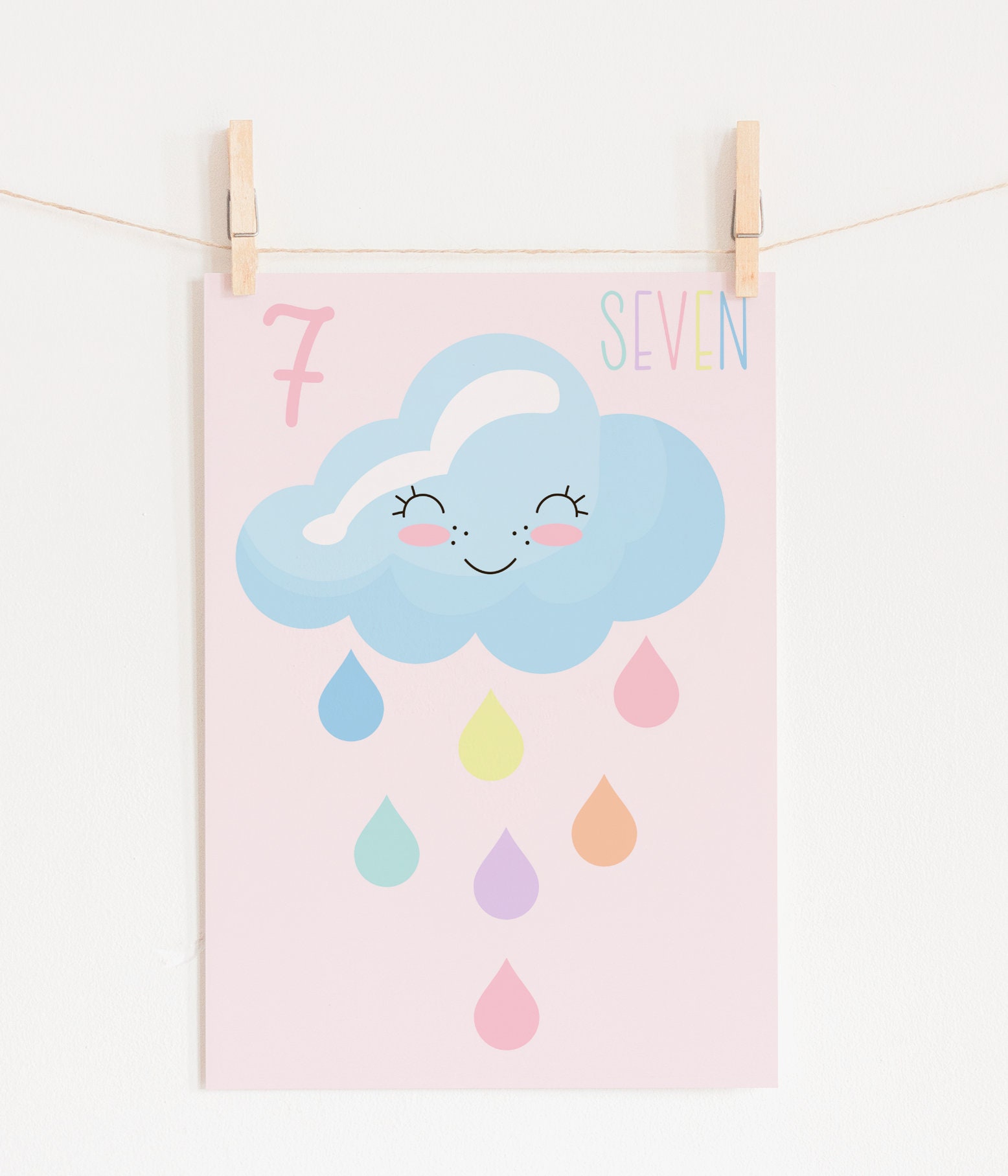 10 Pastel Number Flash Cards, Number Flashcards Printable, Home School ...