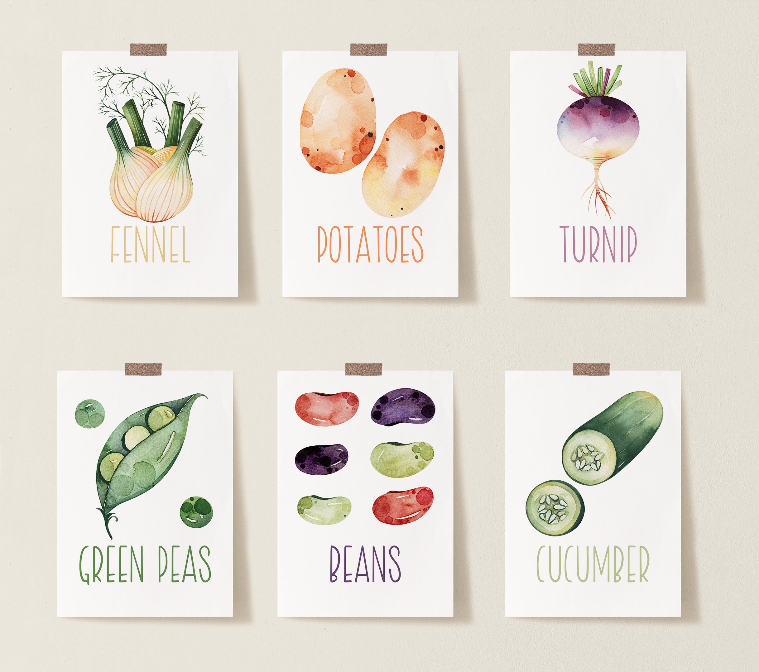 35 Vegetables Cards Vegetables Printable Flash Cards Home - Etsy