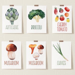 35 Vegetables Cards, Vegetables Printable Flash Cards, Home School ...