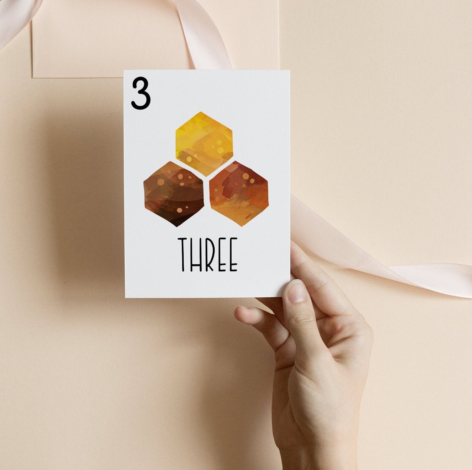 Bee Number Cards Honeybee Number Printable Home School - Etsy