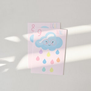 10 Pastel Number Flash Cards, Number Flashcards Printable, Home School ...