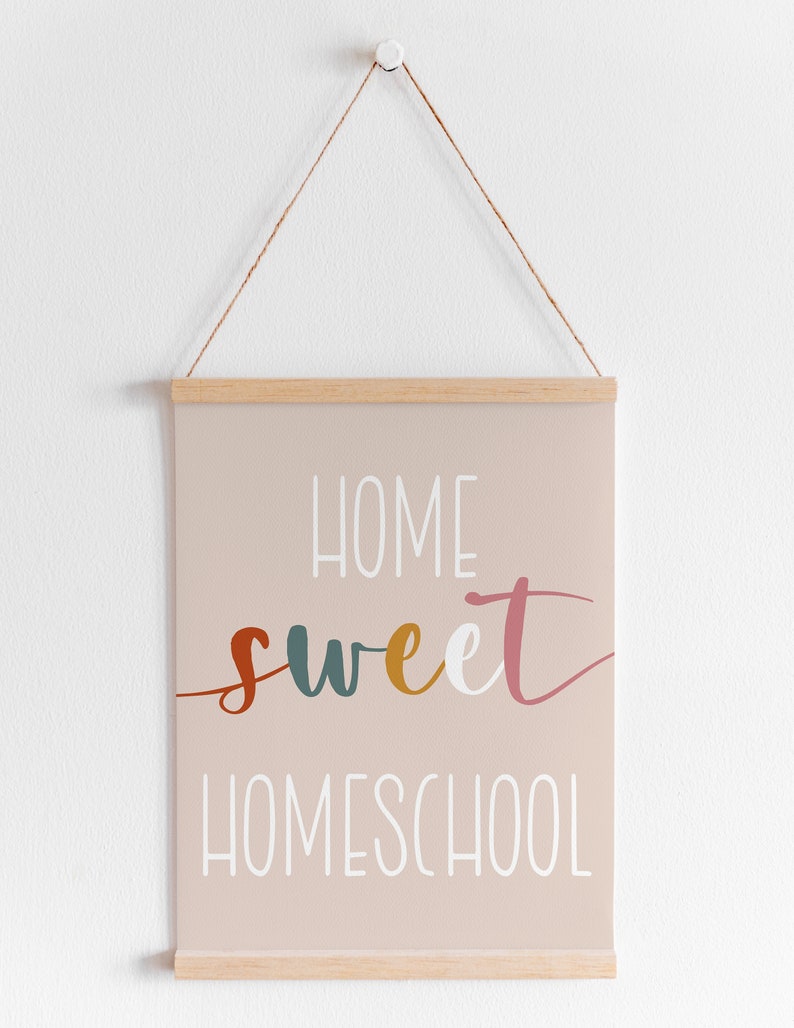 Boho Home School Printable Home Sweet Homeschool Print Kids - Etsy
