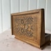 Vintage Carved Wooden Box / Hinged Lid / Trinket Box / Jewellery Box ...