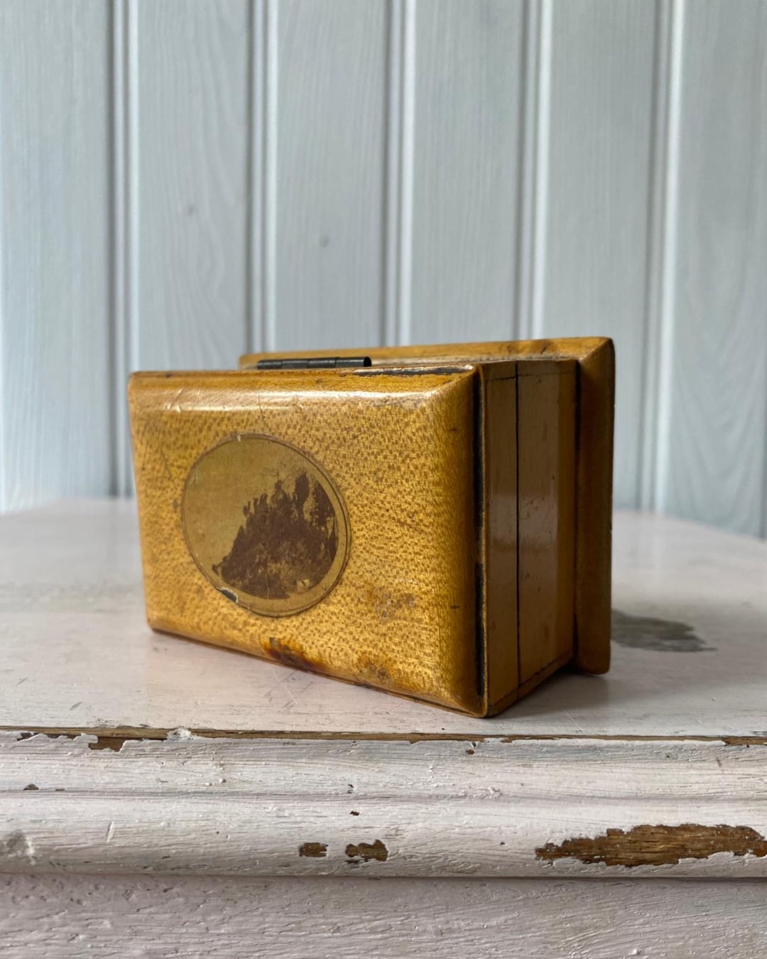 Vintage Mauchline Ware Small Hinged Box / Wooden Box / Victorian ...