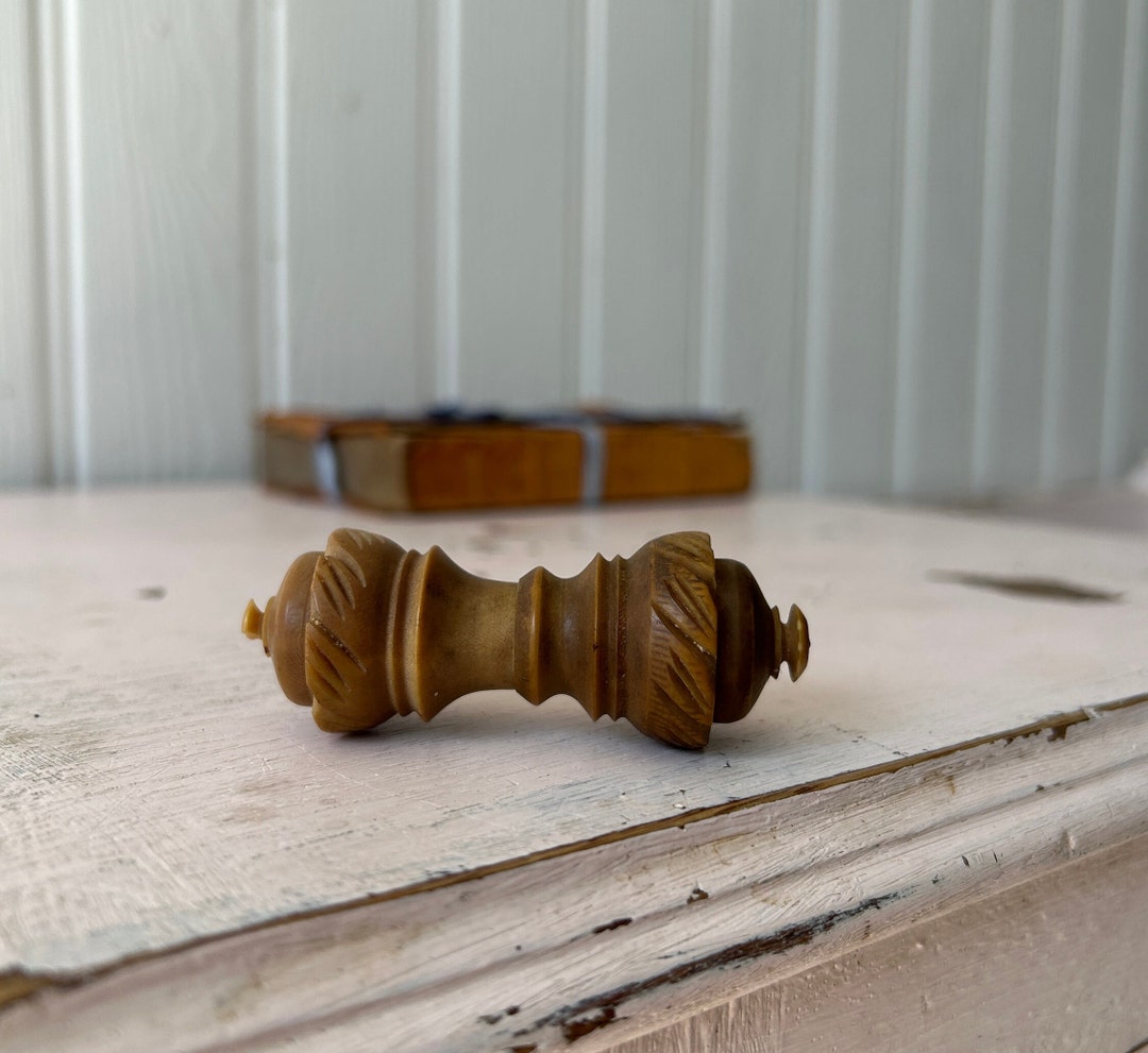 Beautiful Antique Vegetable Ivory Needle Case / Carved Etui Case ...