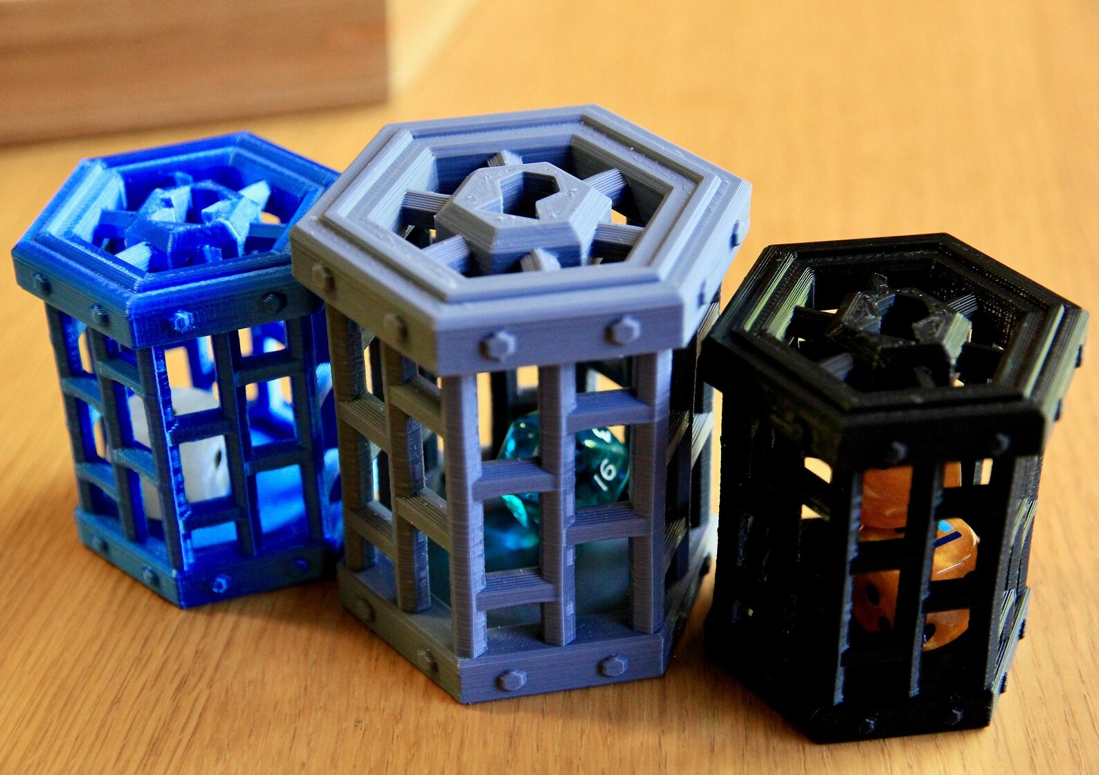 Hexagonal Dice Jail 3D Printed | Etsy