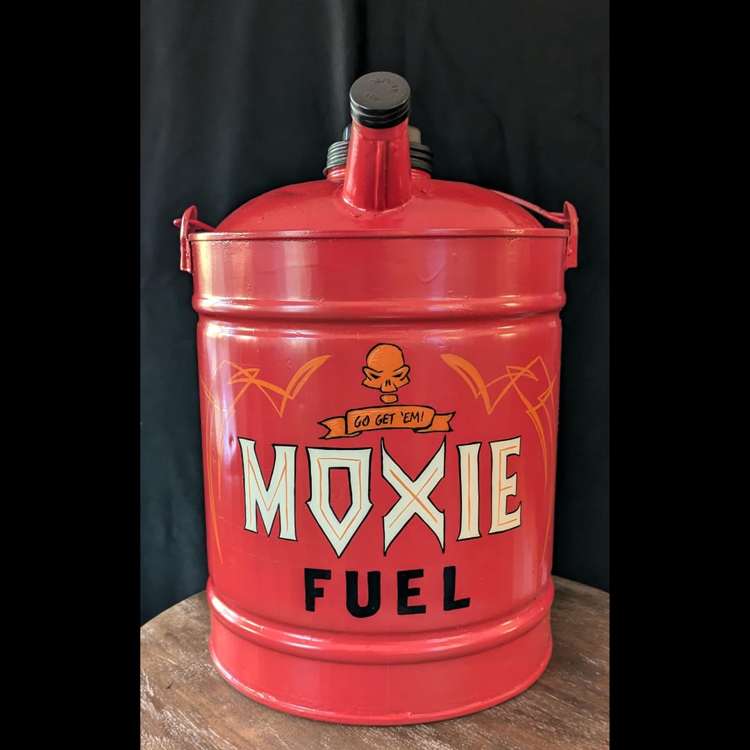 Hand-painted, "moxie Fuel" Gas Can - Etsy