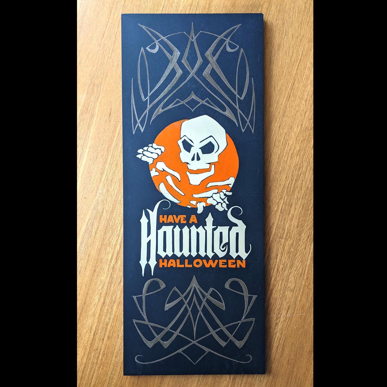 Hand-painted Halloween Decorative Sign Art - Etsy