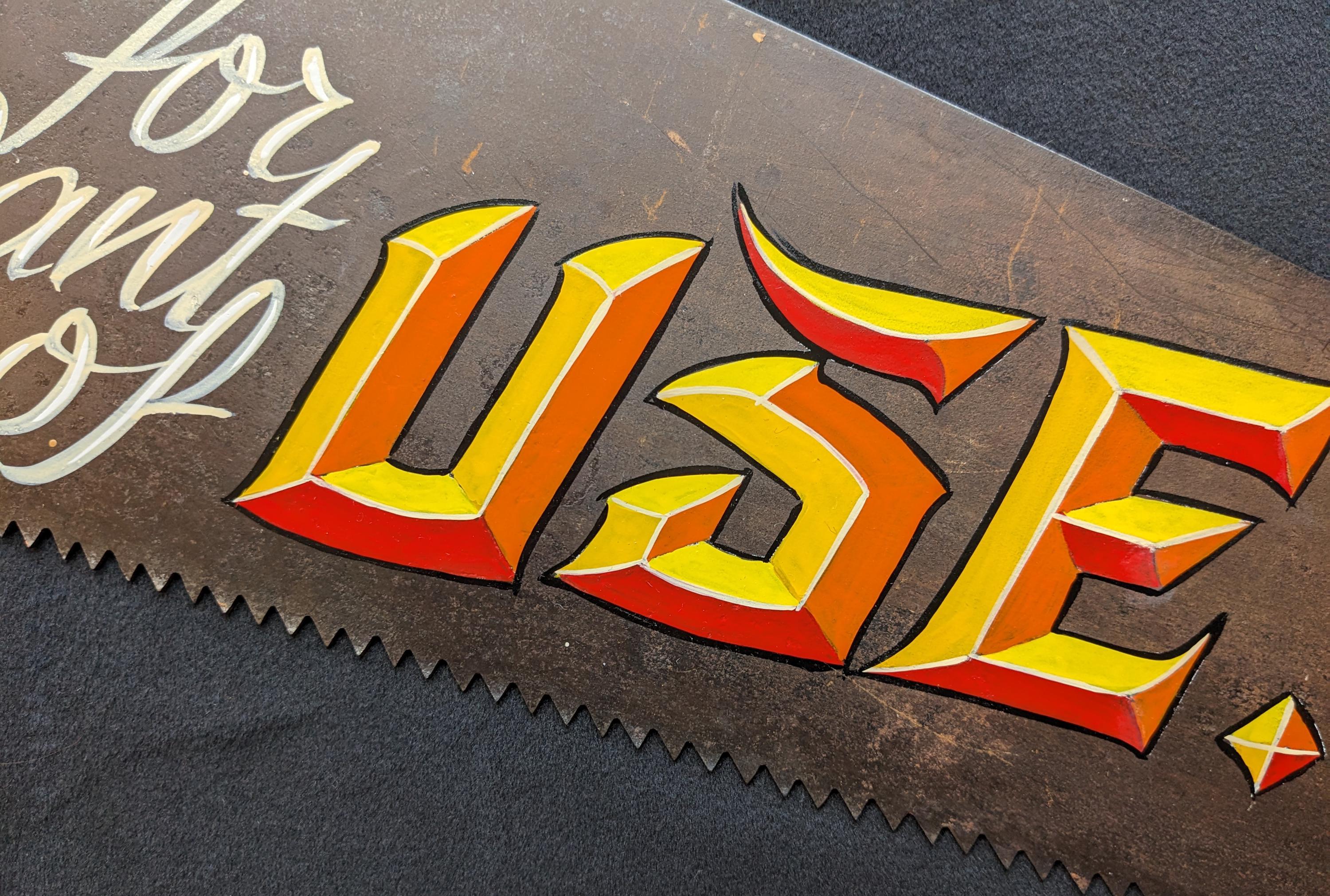 Unique, Hand-painted Saw - Etsy