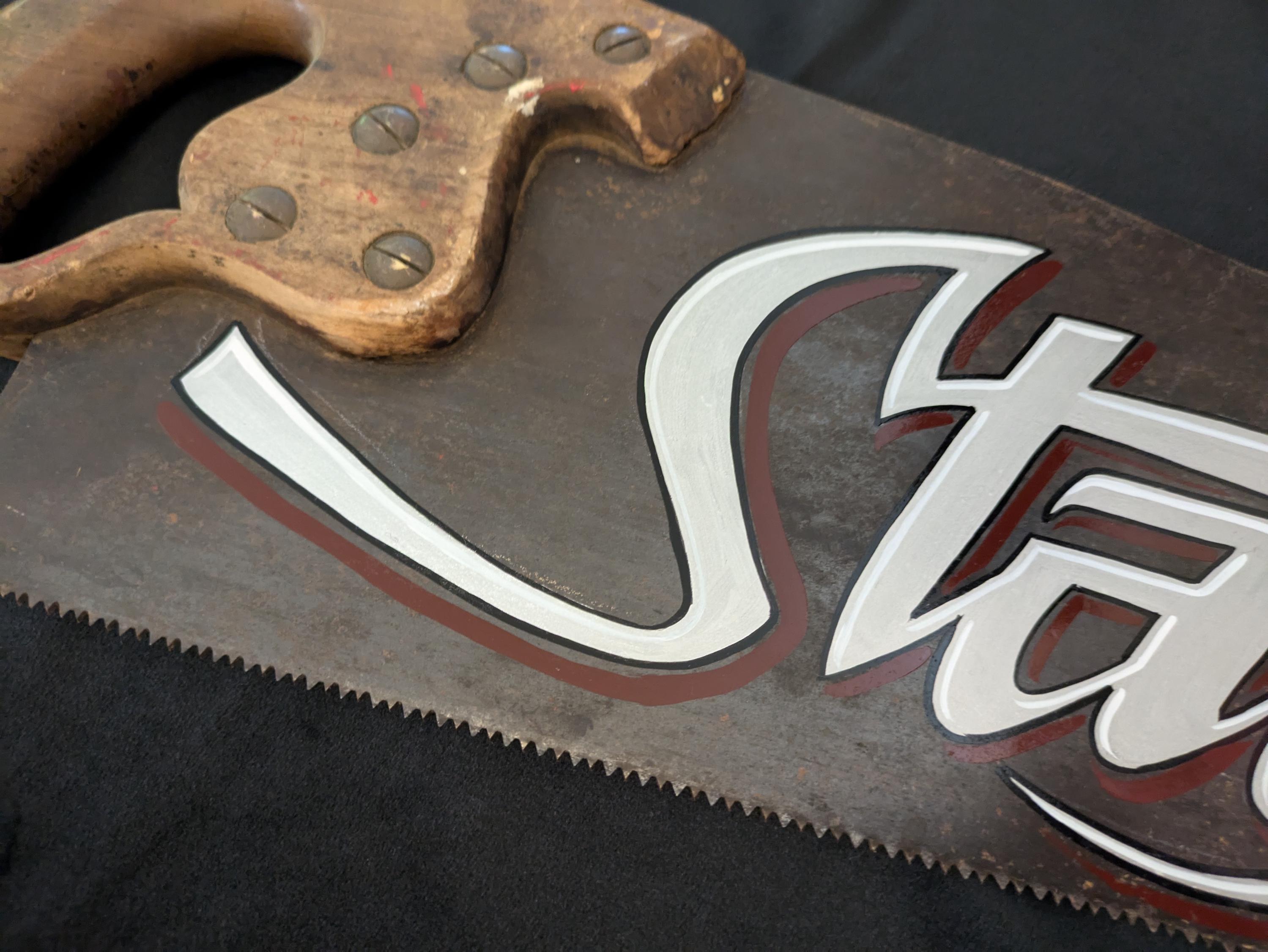 Antique Hand-painted Saw - Etsy