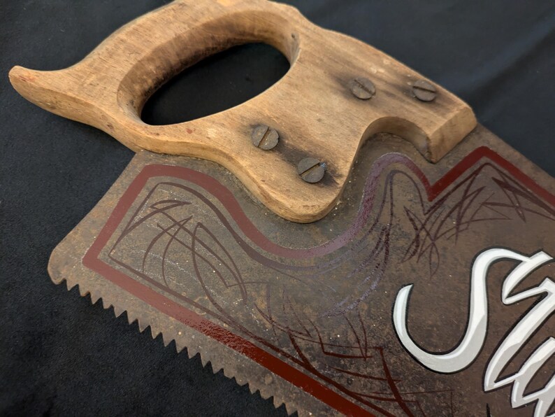 Stay Sharp - Antique Hand-painted Saw With Pinstriping - Etsy